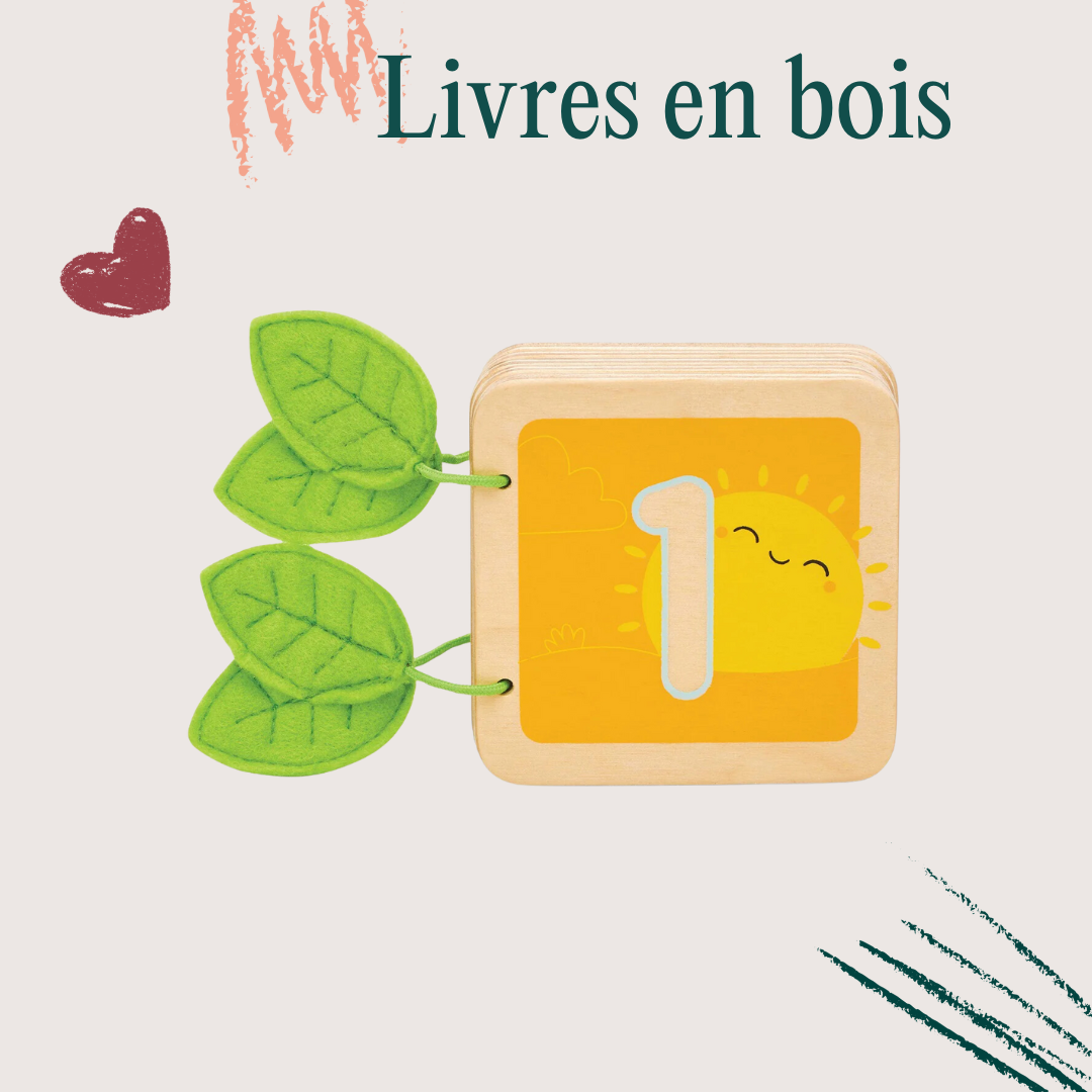 Livre en bois des nombres | Les Petits Feuillus